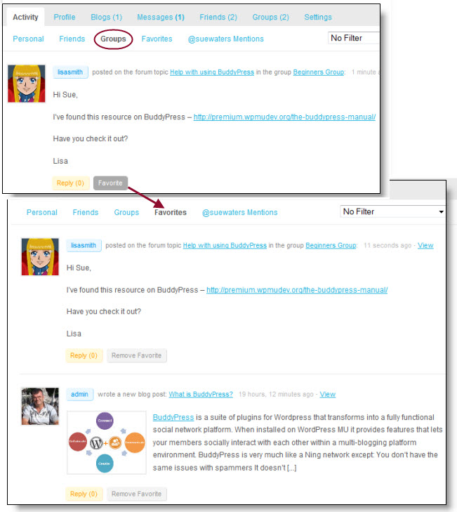 About Activity Streams | WPMU DEV