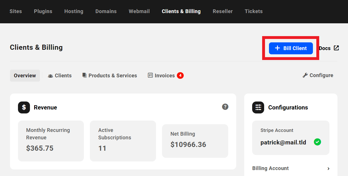 Clients & Billing usage documentation | WPMU DEV