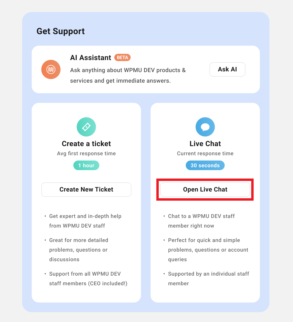 How to Get 24/7 Live WordPress Support | WPMU DEV