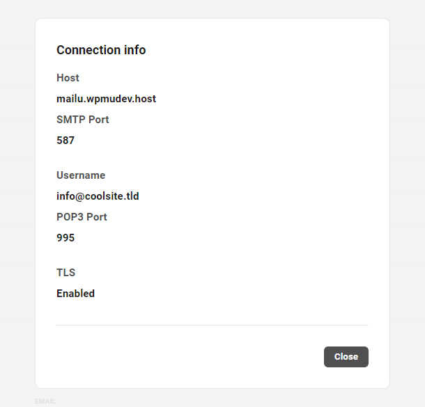 WPMU DEV WordPress Managed Hosting: Configuring email | WPMU DEV