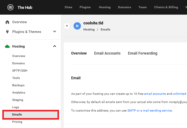 WPMU DEV WordPress Managed Hosting: Configuring email | WPMU DEV