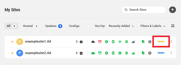 Hub 2.0 My Websites Overview | WPMU DEV