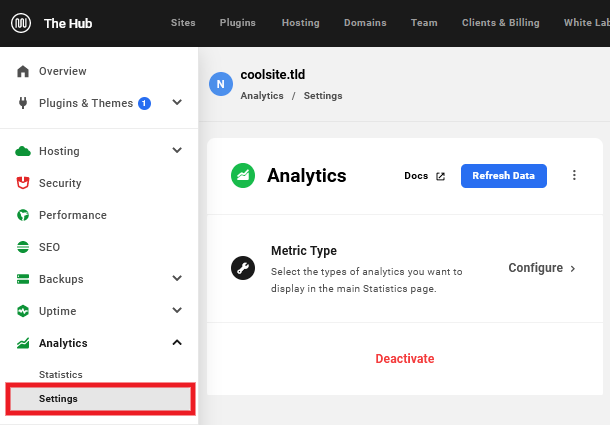 Hub 2.0 Analytics Module | WPMU DEV