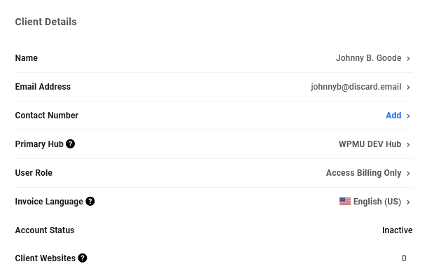 Clients & Billing usage documentation | WPMU DEV