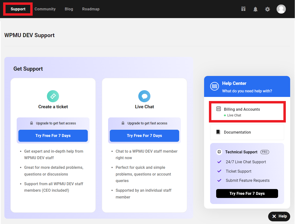 Free Hub Restrictions | WPMU DEV