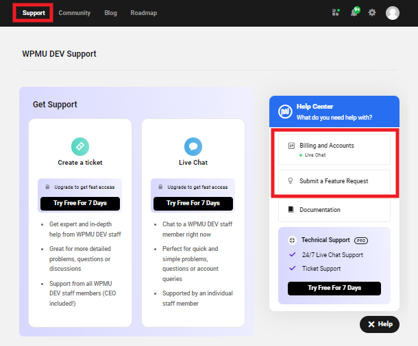 Free Hub Restrictions | WPMU DEV