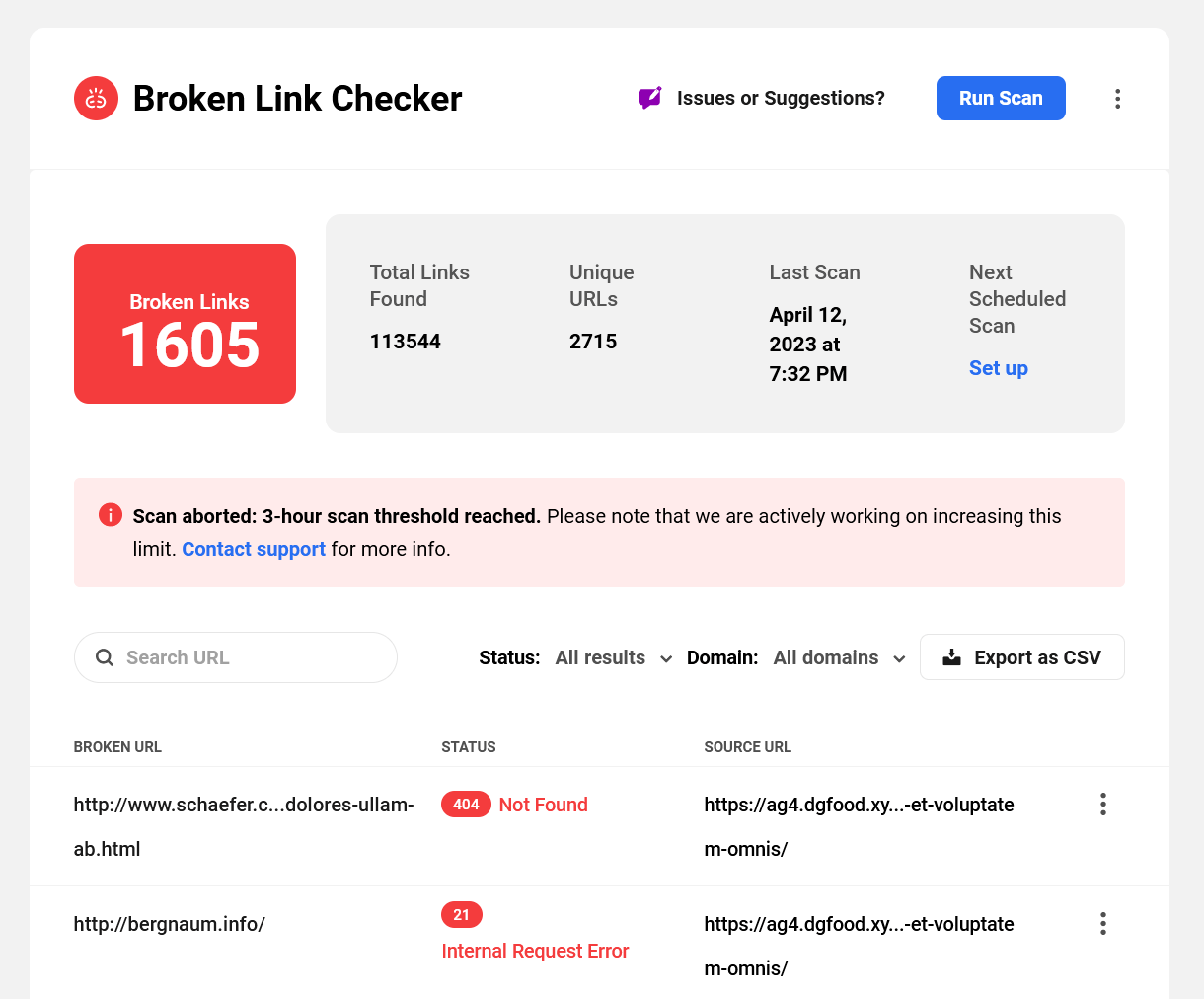 Broken Link Checker plugin usage documentation | WPMU DEV