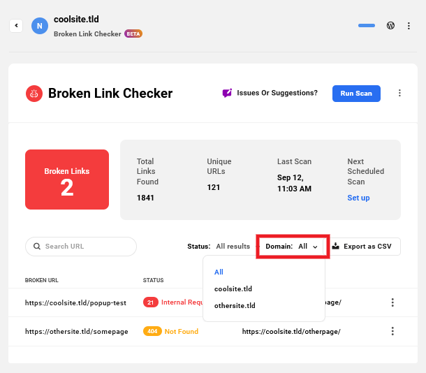 Broken Link Checker plugin usage documentation | WPMU DEV