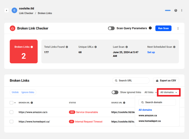 Broken Link Checker plugin usage documentation | WPMU DEV