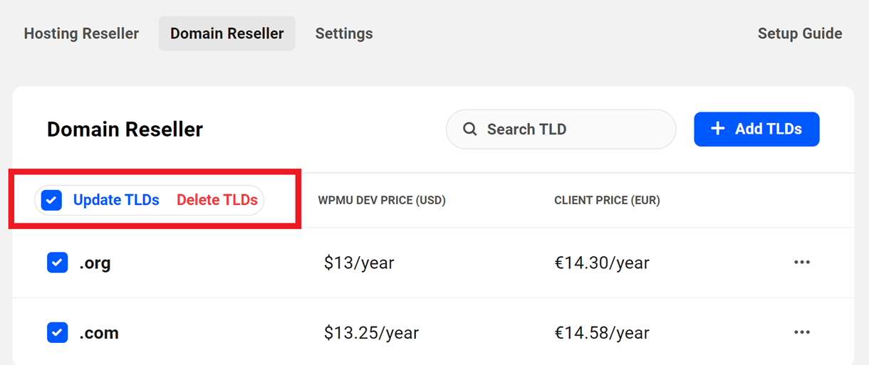 Hosting & Domain Reseller documentation | WPMU DEV