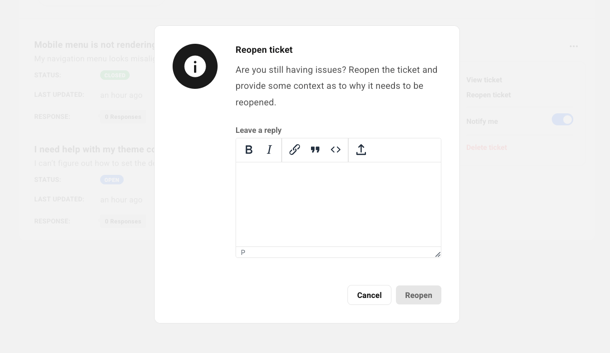Client Tools - Tickets | WPMU DEV